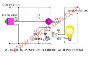 Best Motion Sensor Light Switch Circuit Diagram