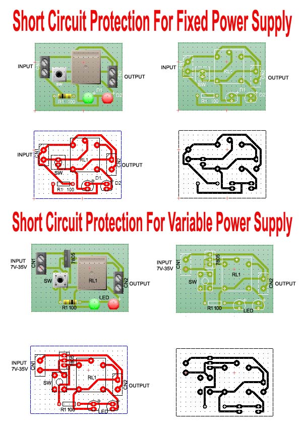 Simple Short Circuit Protection Circuit Diagram Simple Short Circuit Protection Circuit Diagram