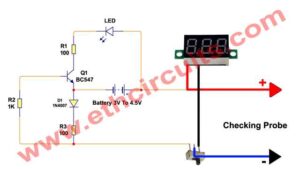 simple continuity tester circuit Diagram